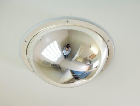 Polycarbonate Ceiling Dome Mirror - 450mm - Securikey