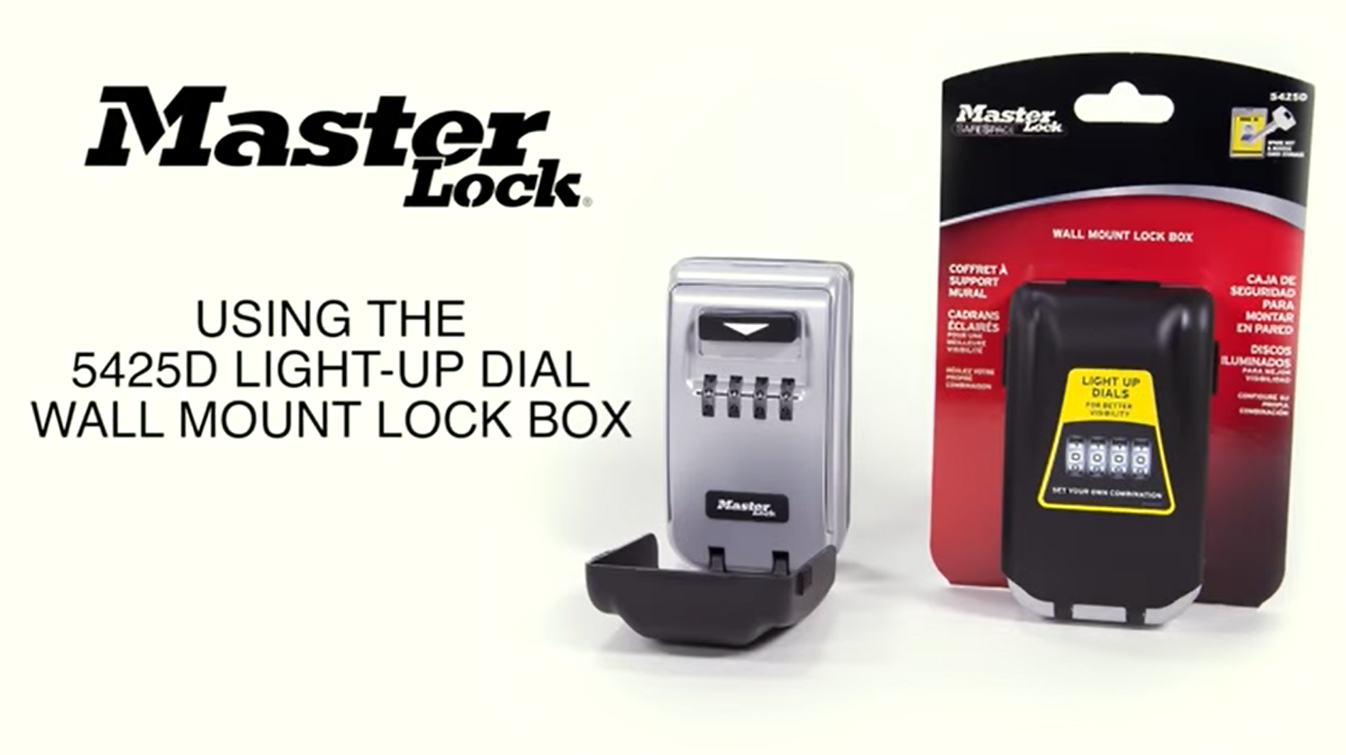 Master Lock 5425D Light Up Dial Key Store - Securikey
